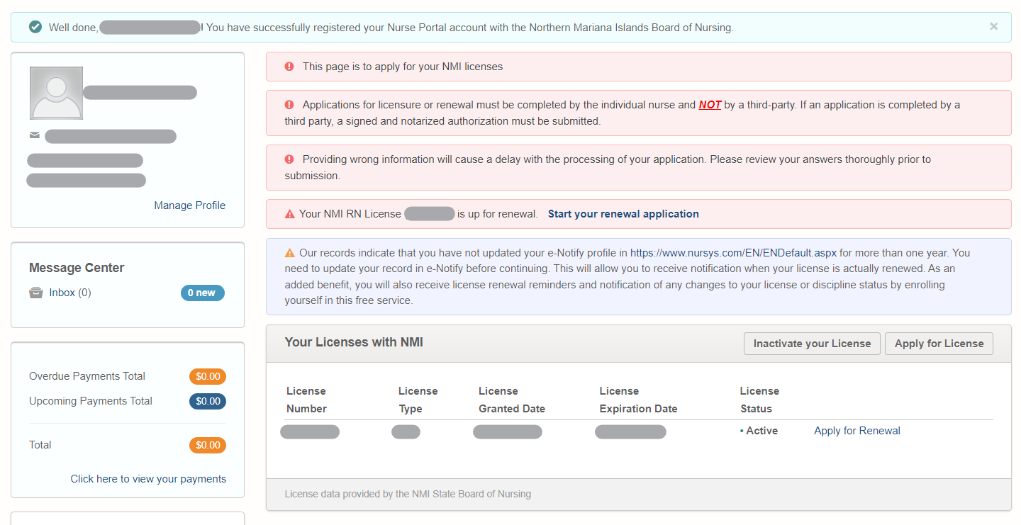 Renewing a License with the NMIBON through the Nurse Portal – NMI Board ...